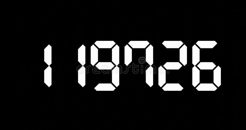 Digital LED Display with Random and Fast Changing Numbers for Password ...