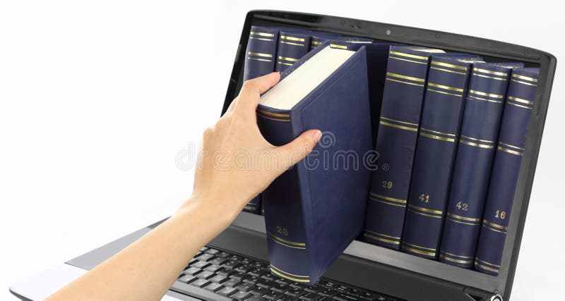 Digital library stock photo. Image of computer, information - 20189638