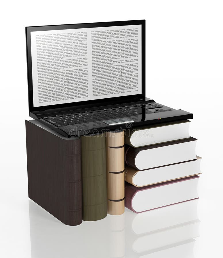 Digital library stock photo. Image of computer, information - 20189638