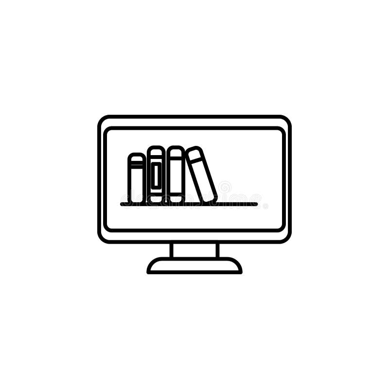 Digital Library Icon. Element of Education Icon for Mobile Concept and ...