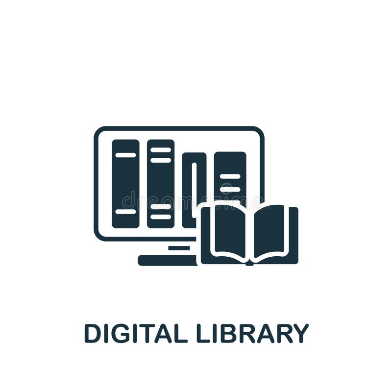 Digital Library Icon