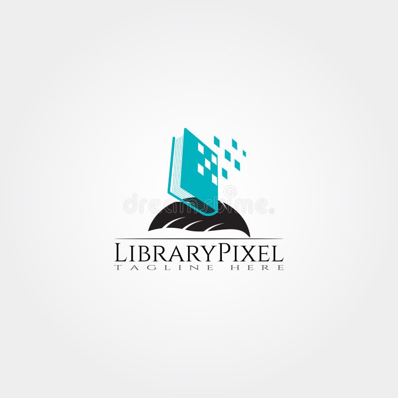 Digital Library Icons Template, Creative Vector Logo Design ...