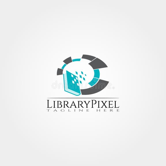 Digital Library Icons Template, Creative Vector Logo Design ...
