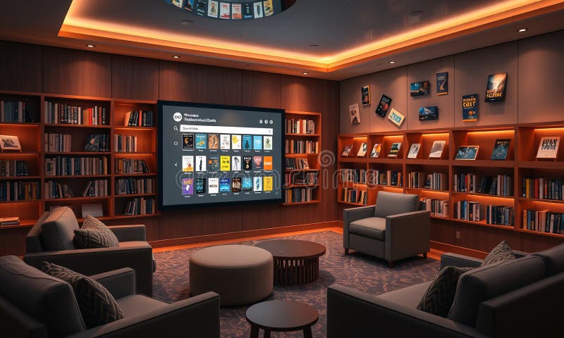 Digital Library with Virtual Reality Elements Where Users Wear VR ...