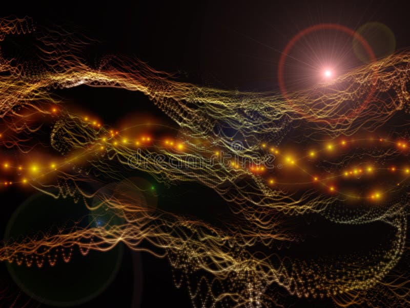 Digital Life of Virtual World Stock Illustration - Illustration of ...