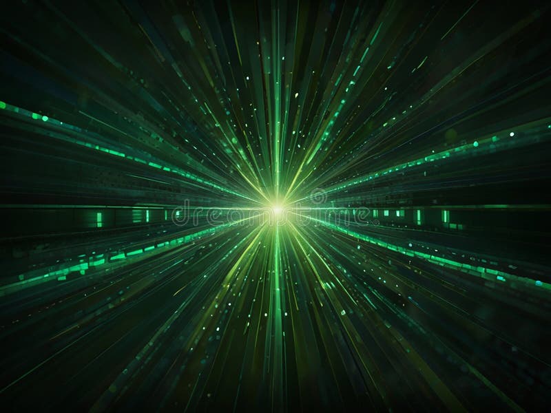 Digital Light Art, Green Color, Abstract, Pattern, Background Stock ...