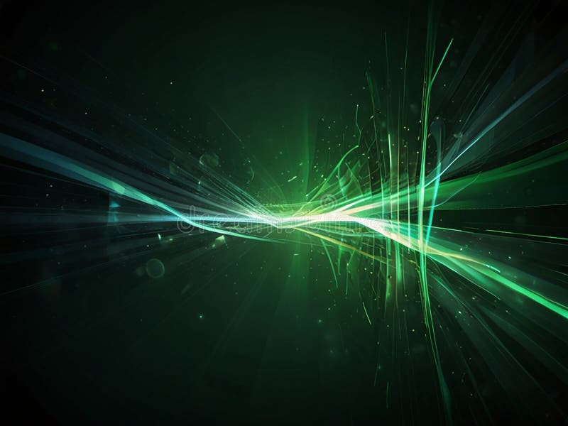 Digital Light Art, Green Color, Abstract, Pattern, Background Stock ...
