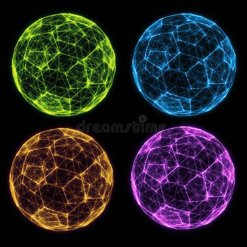 Digital Light Balls stock illustration. Illustration of shape - 45228247