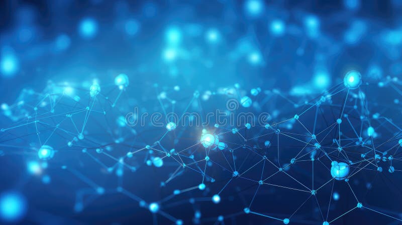 Digital Light Blue Tech Background Stock Illustration - Illustration of ...