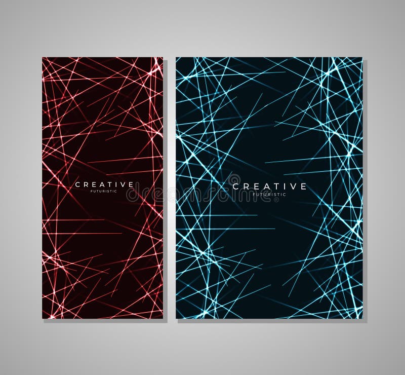 Digital Light Creative Design and Futuristic Geometric Perspective ...