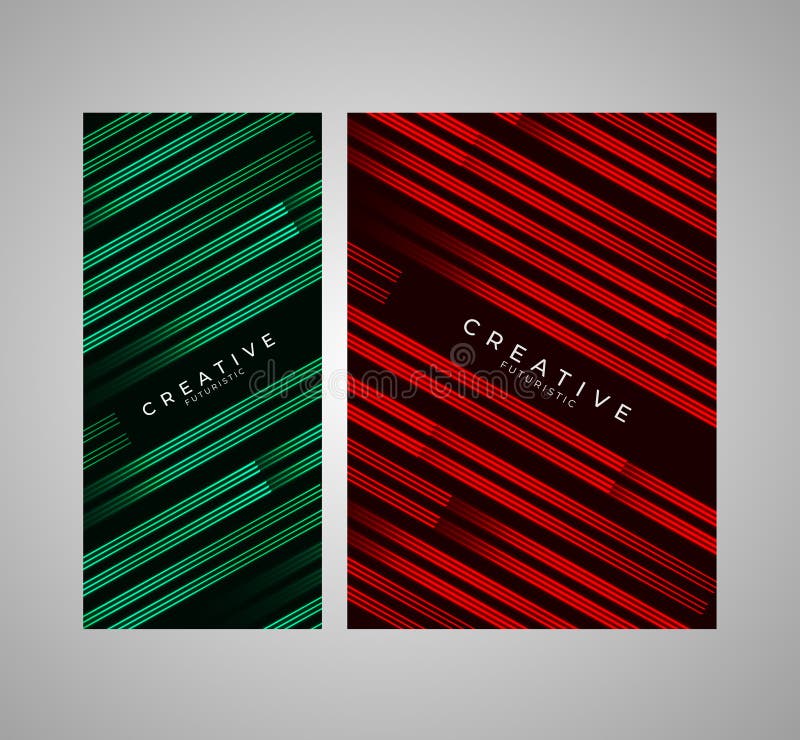 Digital Light Creative Design and Futuristic Geometric Perspective ...