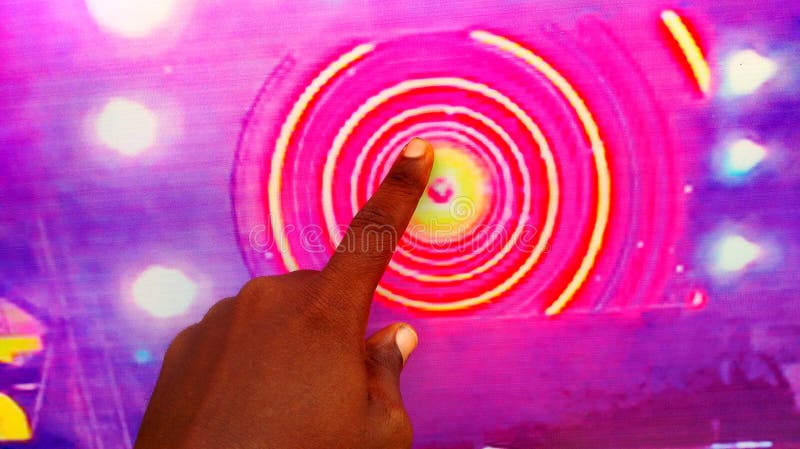 Digital Light Display Communication Network System Stock Photo - Image ...