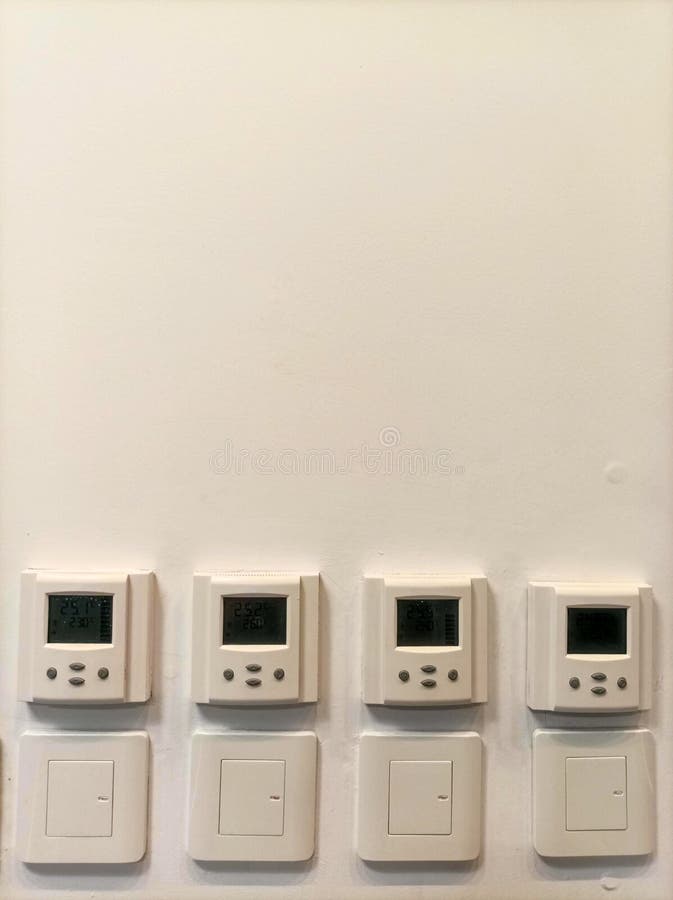 Digital Light Remote Control for Room Light Settings Stock Photo ...