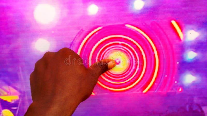 Digital Lighting Display Communication Network System Stock Photo ...
