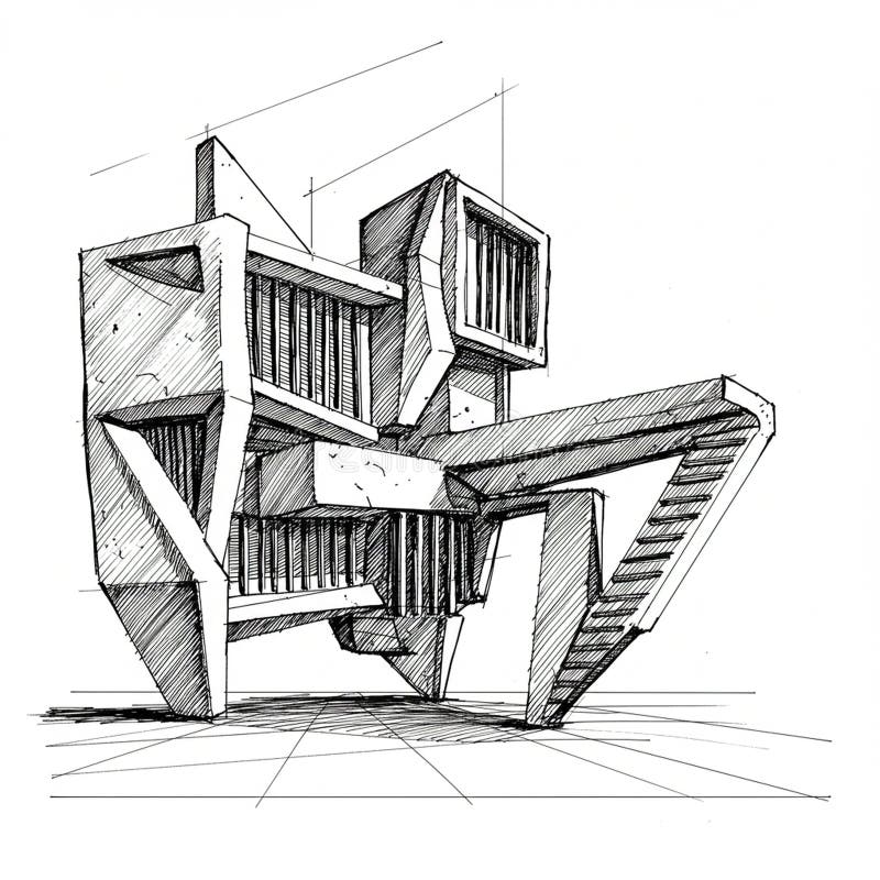 Conceptual Architectural Structure Stock Illustrations – 10,397 ...