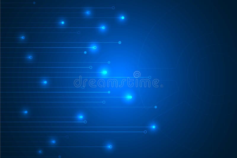 Digital Lines Connection and Futuristic Circuit Lines Technology ...