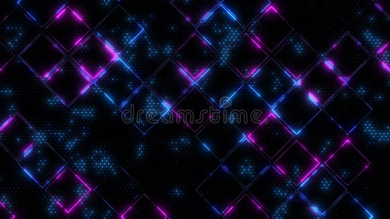 Digital Lines and Elements Pattern with Glitch Effect on Computer ...