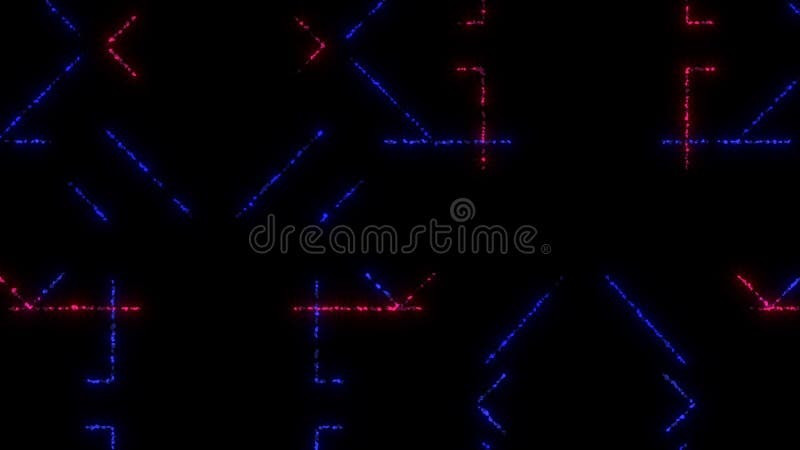 Digital Lines and Elements Pattern with Glitch Effect on Computer ...