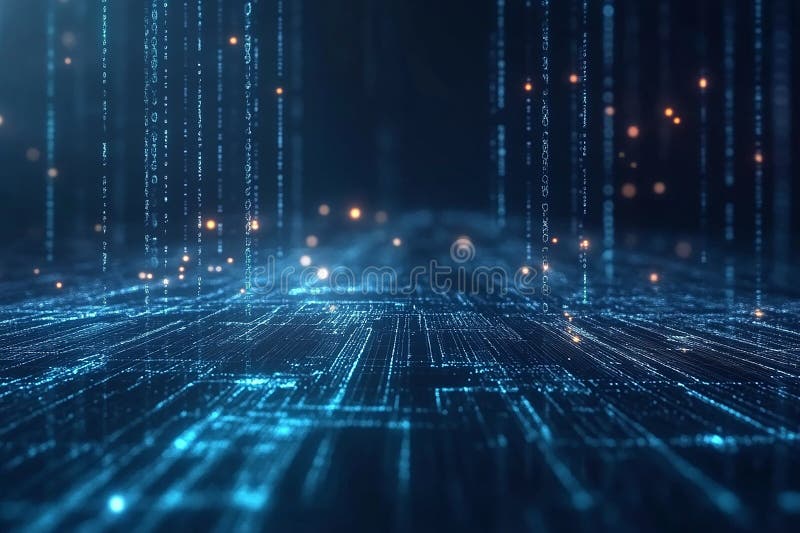 Digital Lines Technology Background with Hi-Tech Data Stock ...