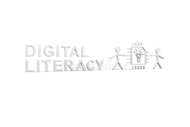 DIGITAL LITERACY Concept Blurred Background Stock Illustration ... DIGITAL LITERACY Concept Blurred Background Stock Illustration ...