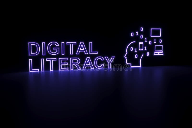 DIGITAL LITERACY Concept Blurred Background Stock Illustration ... DIGITAL LITERACY Concept Blurred Background Stock Illustration ...