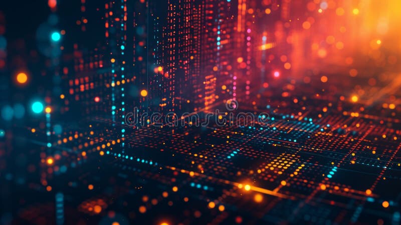 Digital Literacy: Pixelated Patterns and Tech Icons Highlight the ...