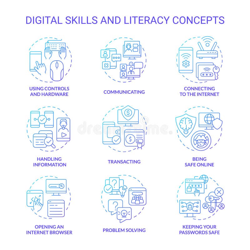 Information Literacy Digital Stock Illustrations – 511 Information ...
