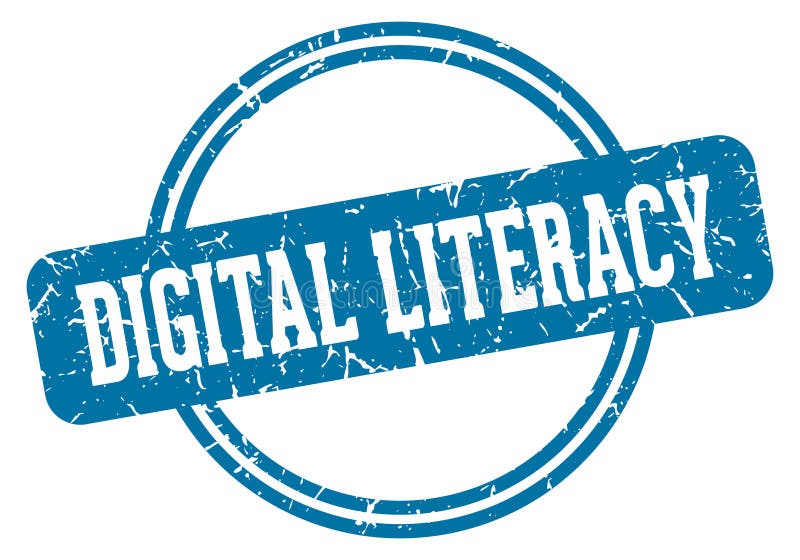 Digital Literacy Concept. Flat Vector Illustration Stock Vector ...