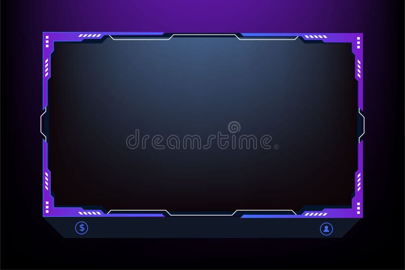 Digital Live Streaming Overlay Vector. Broadcast Screen Design with ... Digital Live Streaming Overlay Vector. Broadcast Screen Design with ...