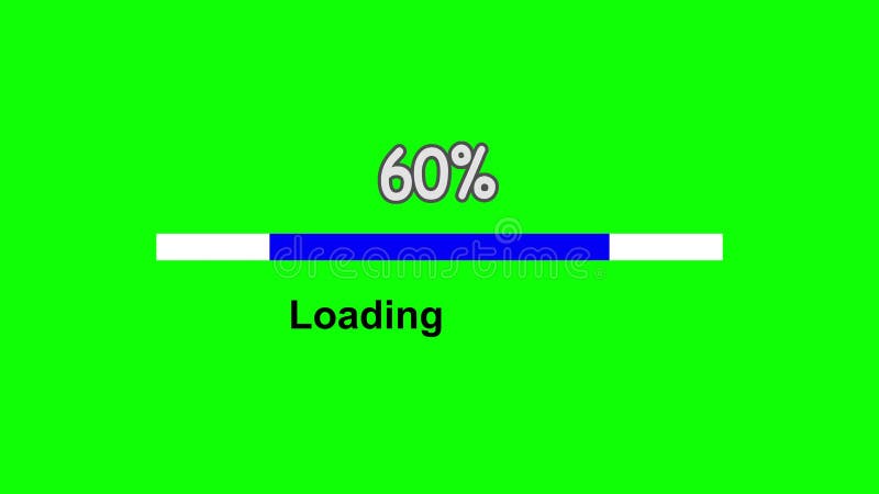 Digital Loading Symbol Motion Graphics with Green Screen Background ...