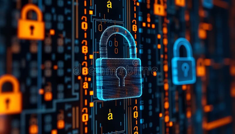 Digital Lock Security System, Modern Access Control Tech Generative AI ...