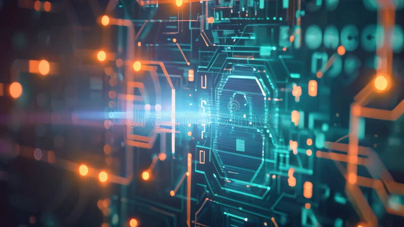A Digital Lock Sits Prominently on a Background, Showcasing Its Modern ...