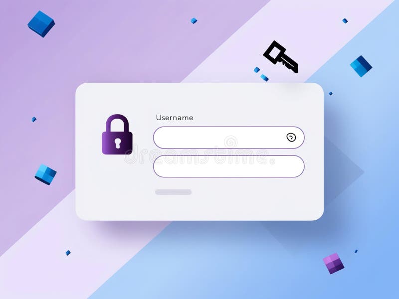 Stylish Login Page Template Design Stock Vector - Illustration of ... Stylish Login Page Template Design Stock Vector - Illustration of ...