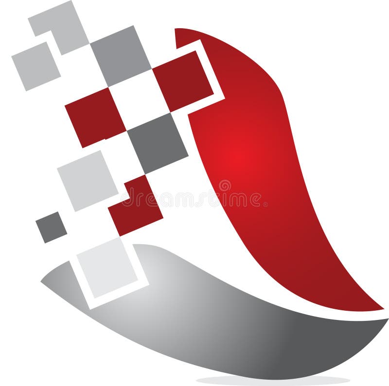 Digital logo stock vector. Illustration of router, computers - 80675334