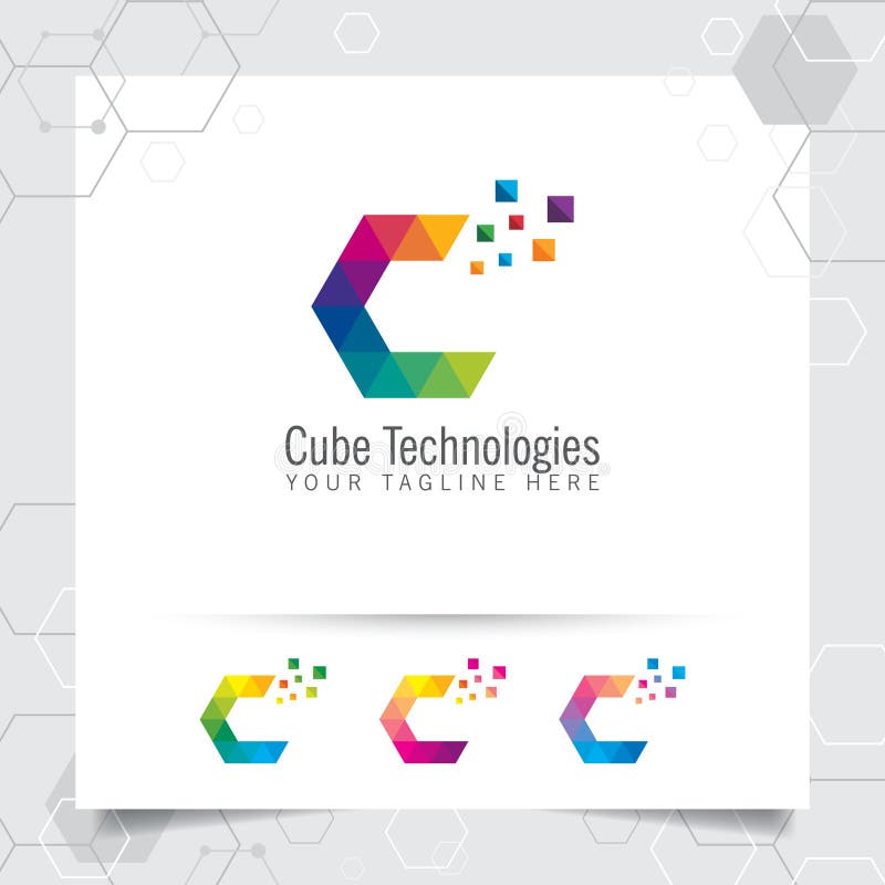 Pixel Data Digital C Letter Stock Illustrations – 167 Pixel Data ...