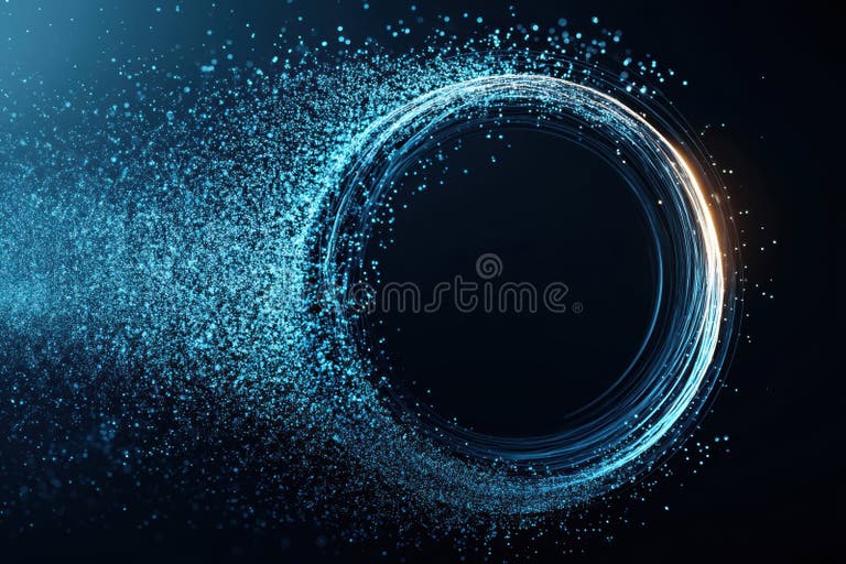 Digital Logo Reveal with Circular Design and Minimal Motion Particles ...