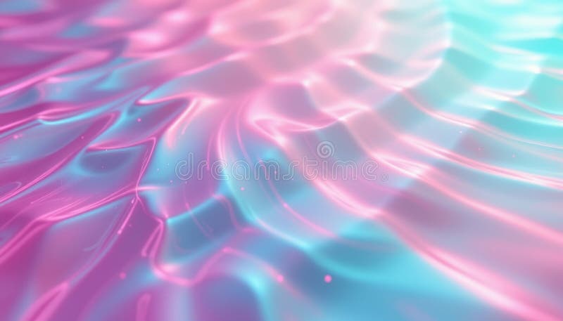 Digital Lotus Light in Gradient Fuchsia Mint Ripple Pattern Over ...