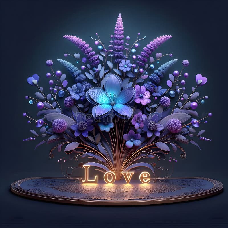 Digital Love. stock illustration. Illustration of energy - 323936131