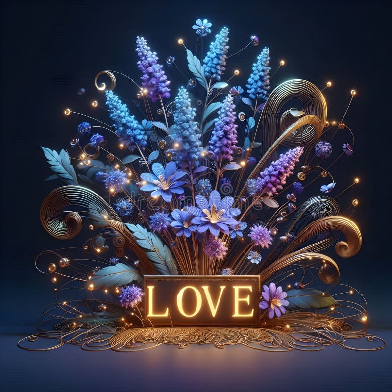 Digital Love. stock illustration. Illustration of waves - 323936287