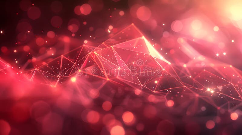 Digital Low Poly Flyer Template Stock Image - Image of pattern, glow ...