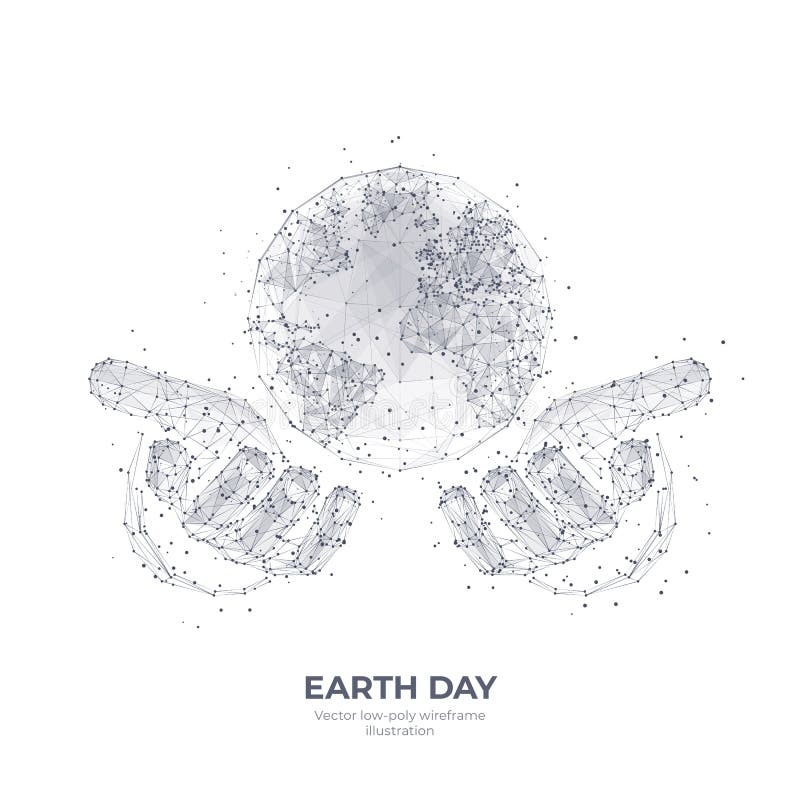 Digital Low Poly Sketch of Hands and the Earth Stock Vector ... Digital Low Poly Sketch of Hands and the Earth Stock Vector ...