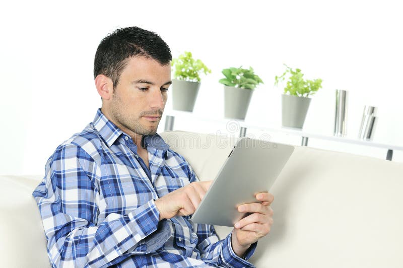 Digital man stock image. Image of internet, interiors - 20099789