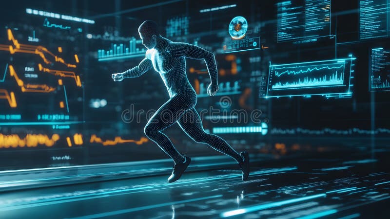 Wireframe Human Runner Stock Illustrations – 264 Wireframe Human Runner ...