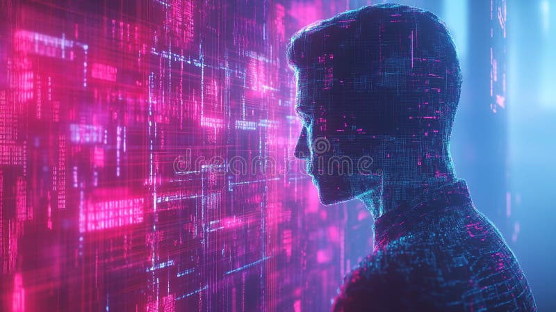 Digital Man Silhouette Stock Illustrations – 21,349 Digital Man ...