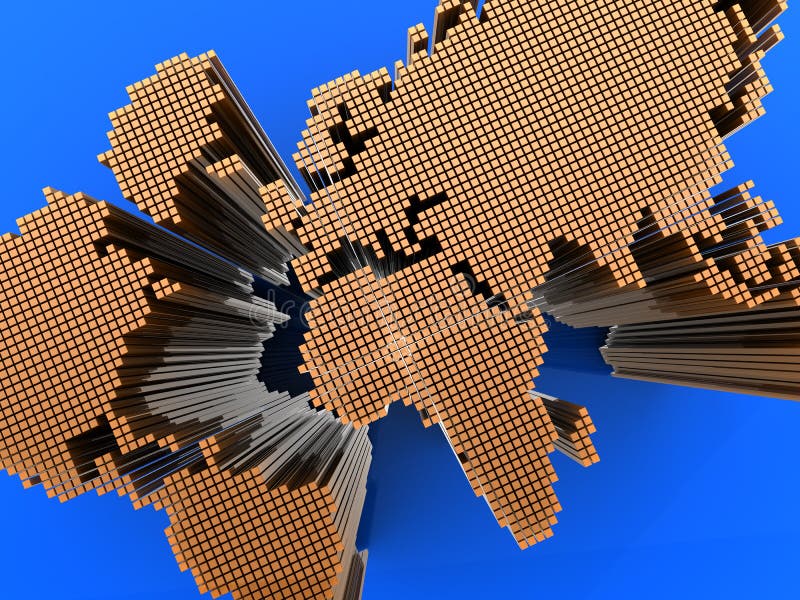 Digital map stock illustration. Illustration of geography - 27561964