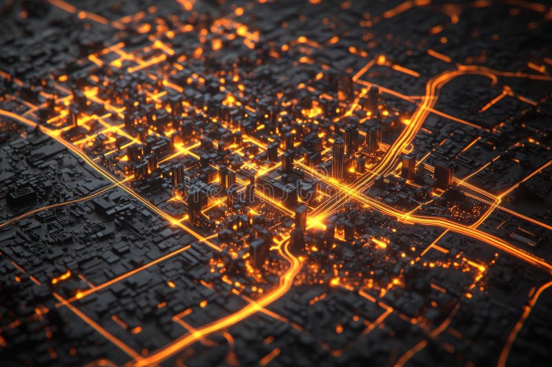 City Electric Grid Map Stock Photos - Free & Royalty-Free Stock Photos ...