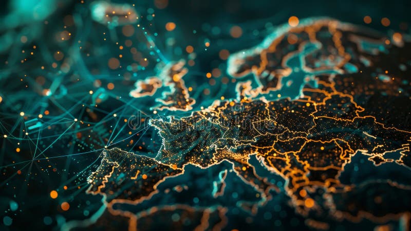 Digital Map of Europe a Visual Representation of Connectivity and ...