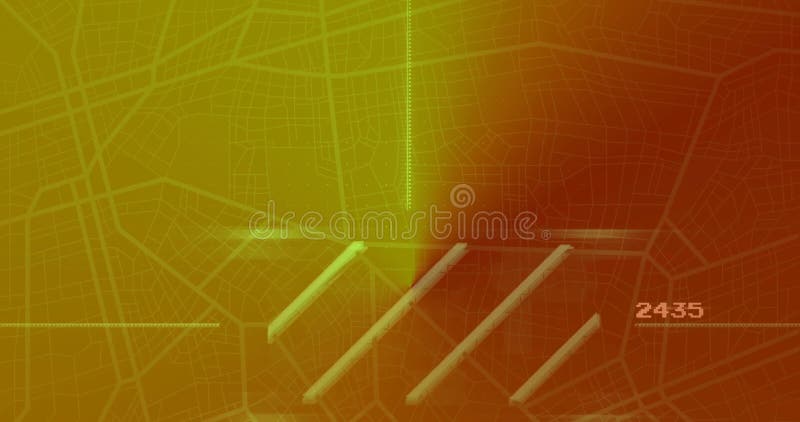 Digital Map With Grid Lines And Numbers Data Visualization Animation Stock Video Video Of