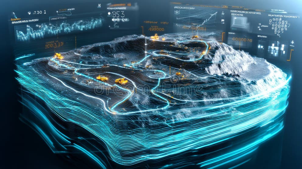 Digital Map Highlights Autonomous Mining Vehicles and Advanced ...