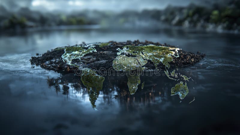 Emerging Markets Growth Visualization Digital Earth Infographic Calm ...